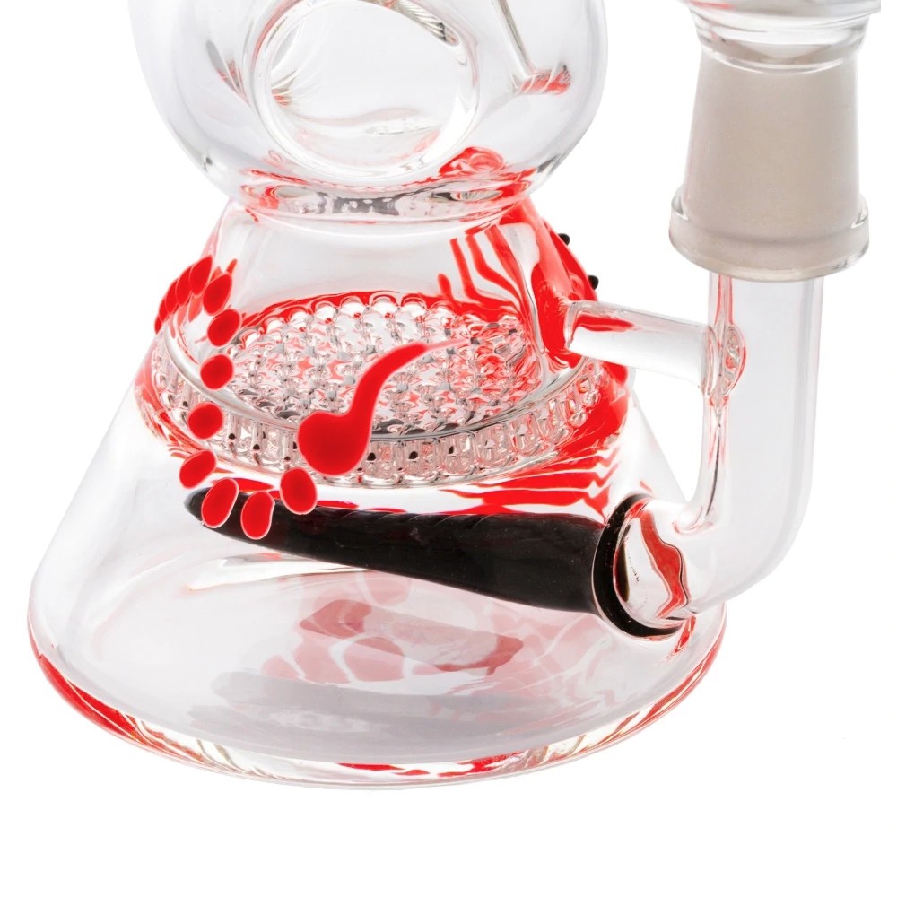 Grace Glass Red Scorpion Bong & Dab Rig 19cm