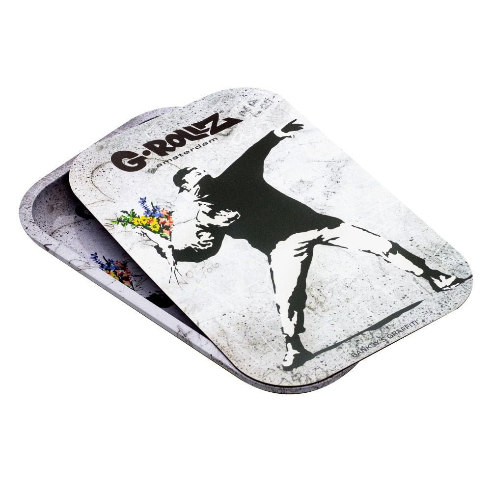 G-ROLLZ Banksy's Graffiti Flower Thrower Magnet Cover
