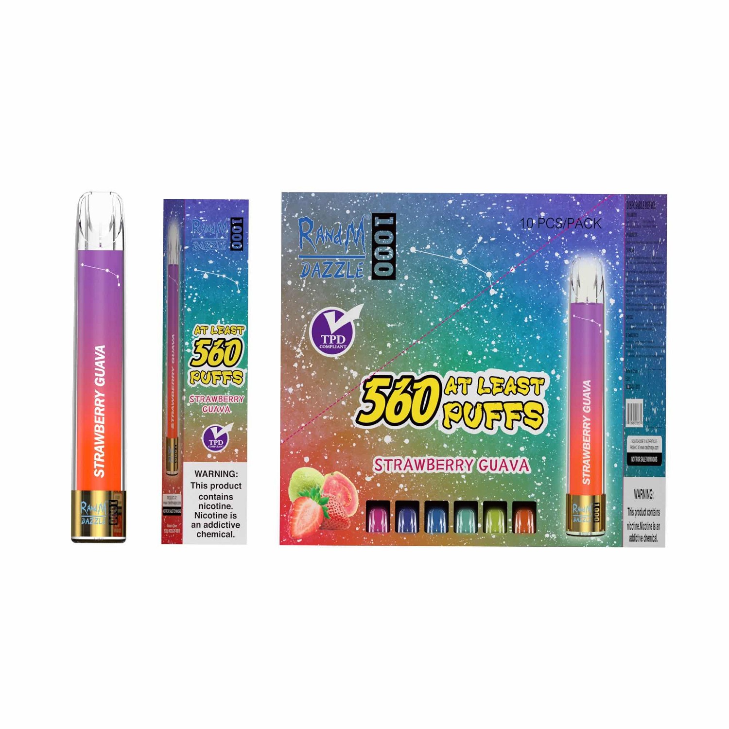 RandM Dazzle 600 Puffs LED Disposable Pod Einweg Vape günstig kaufen ...