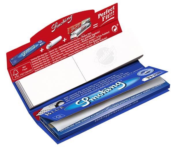 Smoking Blue King Size Papers & Filter - BREAKshop.ch